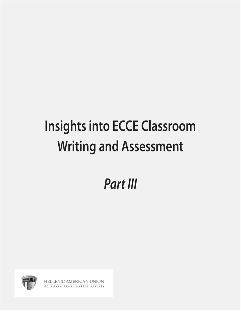 Insights into ECCE Classroom Writing and Assessment Part III