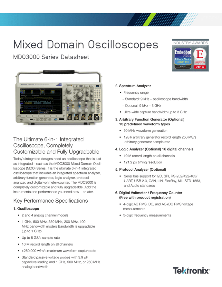 Mixed Domain Oscilloscopes