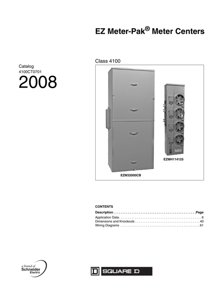 EZ Meter-Pak Meter Centers