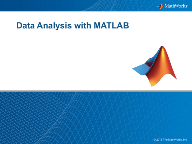 Data Analysis With MATLAB For Excel Users