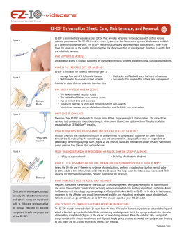 EZ-IO Checklist Documentation Form