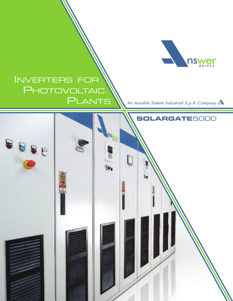 inverters for photovoltaic plants