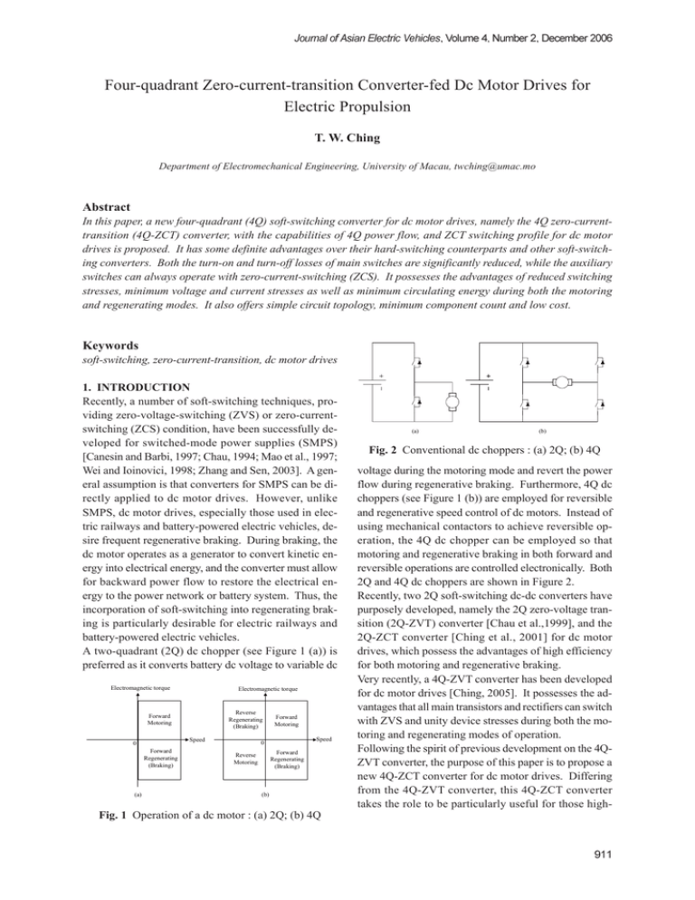 Four-quadrant Zero-current-transition Converter