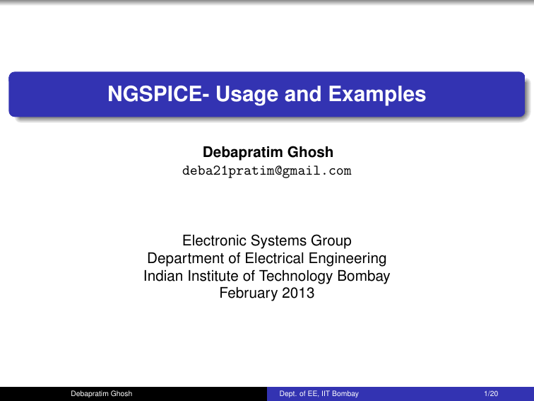 Ngspice ngspice / Discussion / ngspice-devel: Different Results between ...