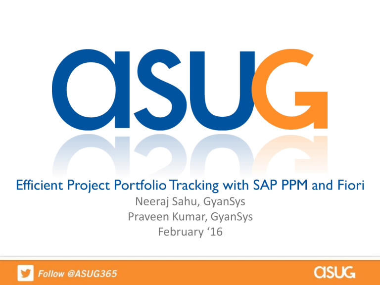 Efficient Project Portfolio Tracking with SAP PPM and