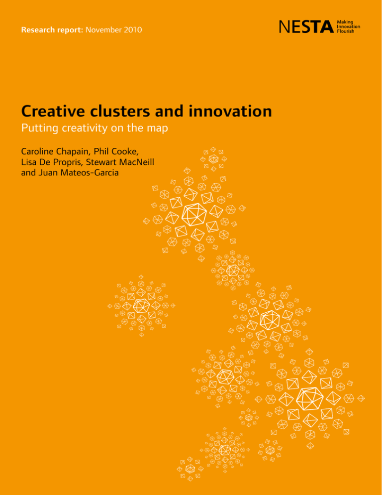 Creative clusters and innovation
