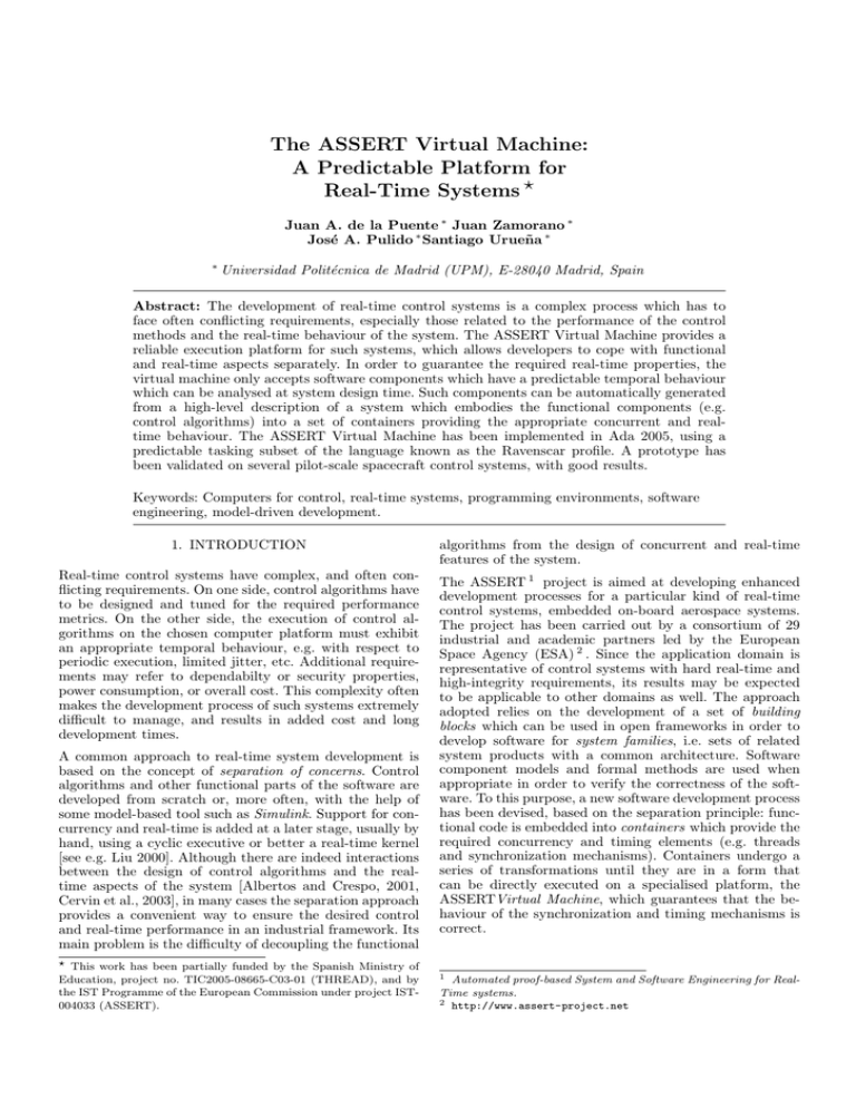 The Assert Virtual Machine A Predictable Platform For Real