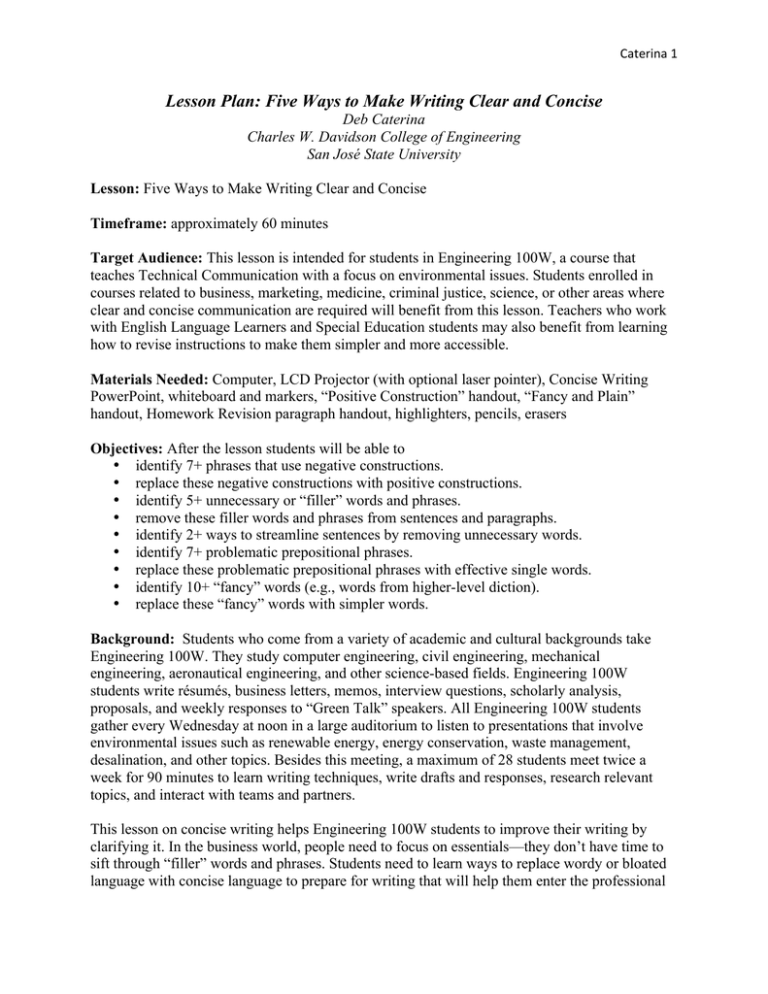 Five Ways To Make Writing Clear And Concise Five Ways To Make Writing Clear And Concise