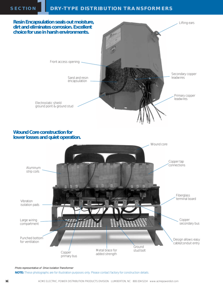 DRY-TYPE DISTRIBUTION TRANSFORMERS Wound Core