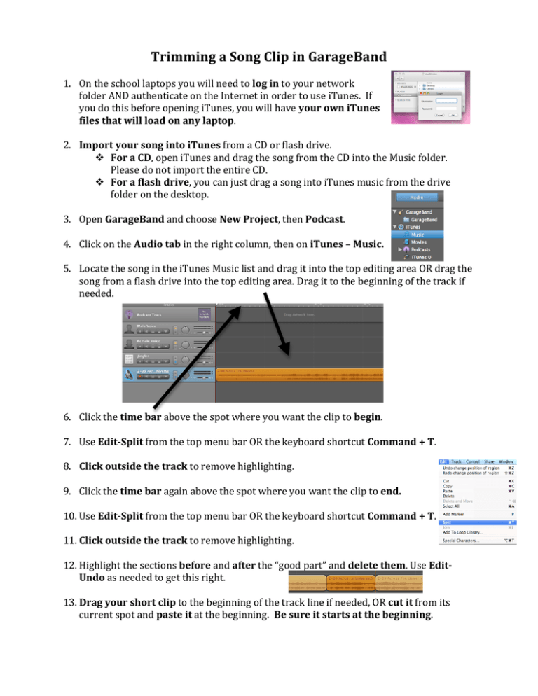 Garageband How To Cut Part Of A Track Garage And Bedroom Image