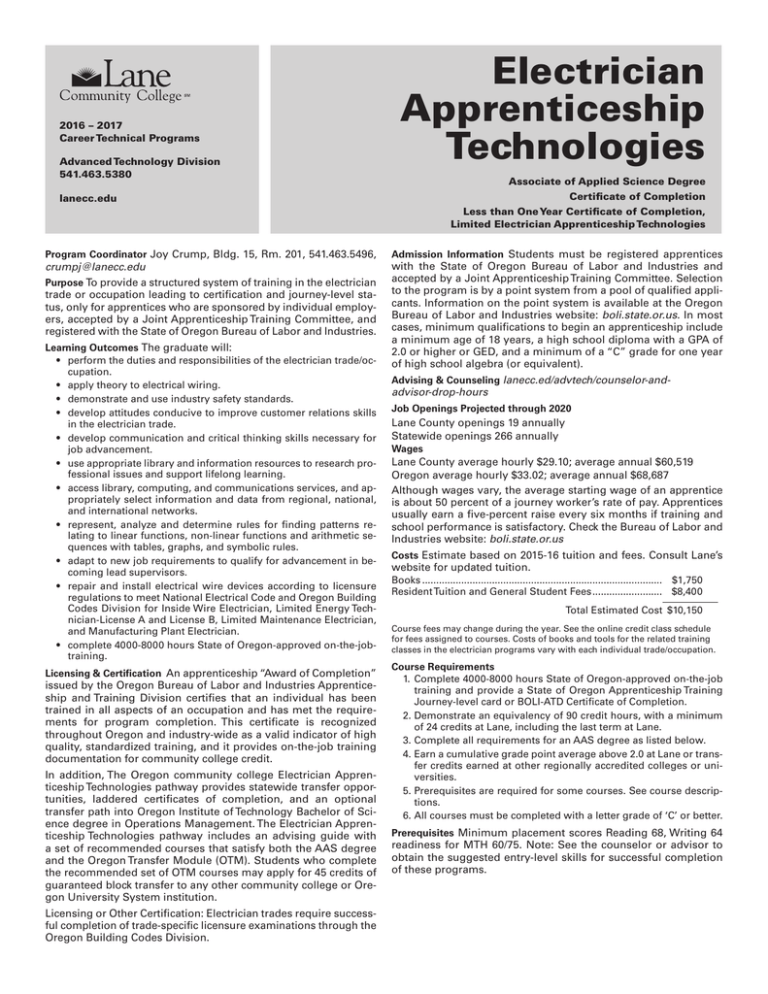 Electrician Apprenticeship Technologies