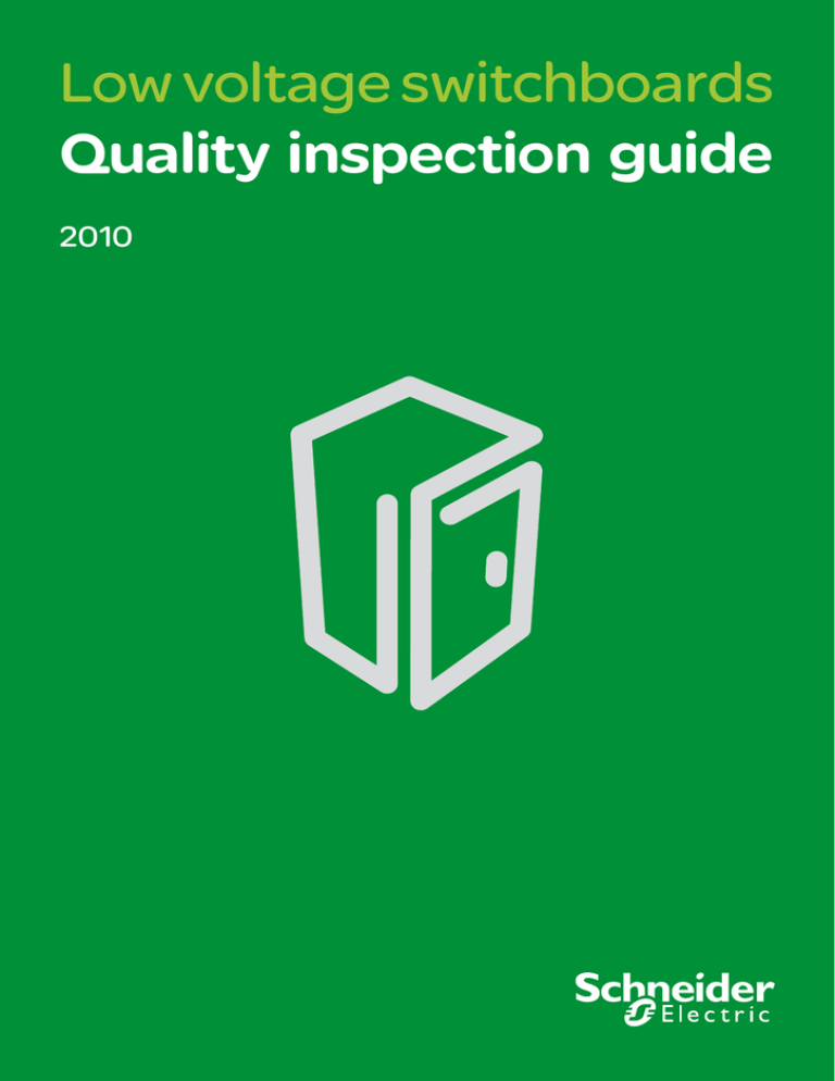 Low voltage switchboards Quality inspection