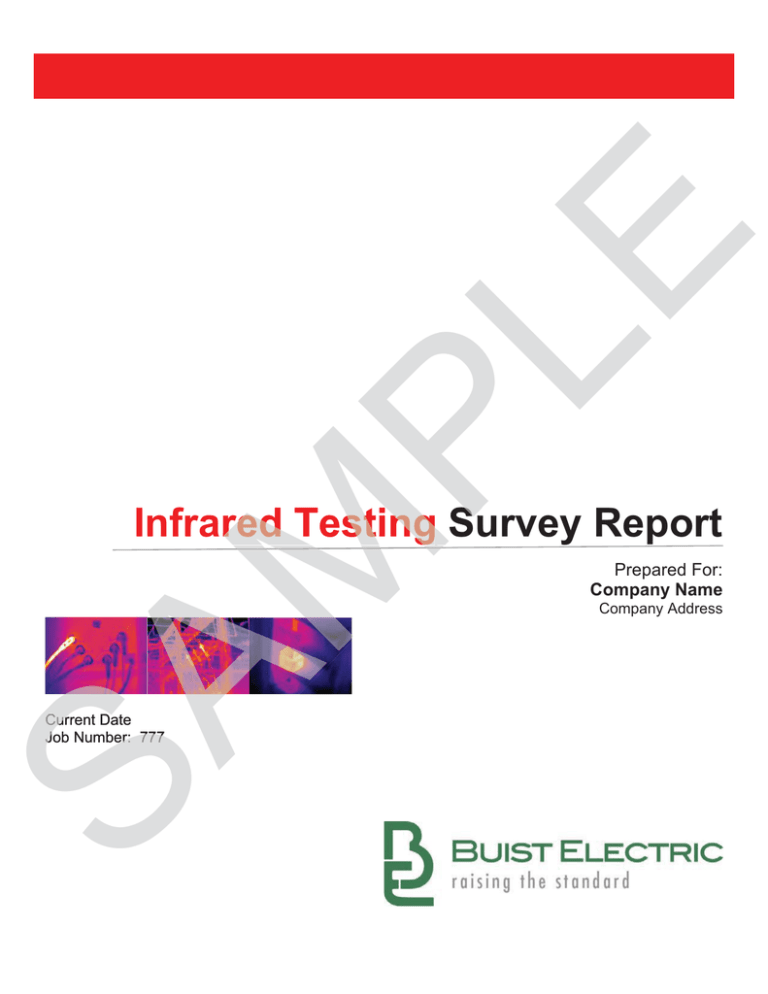 Infrared Testing Survey Report ared Testing red