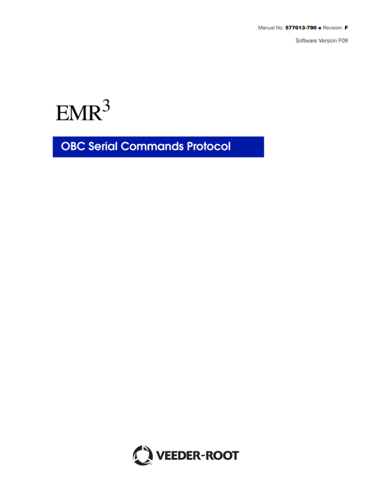 OBC Serial Commands Protocol Veeder Root