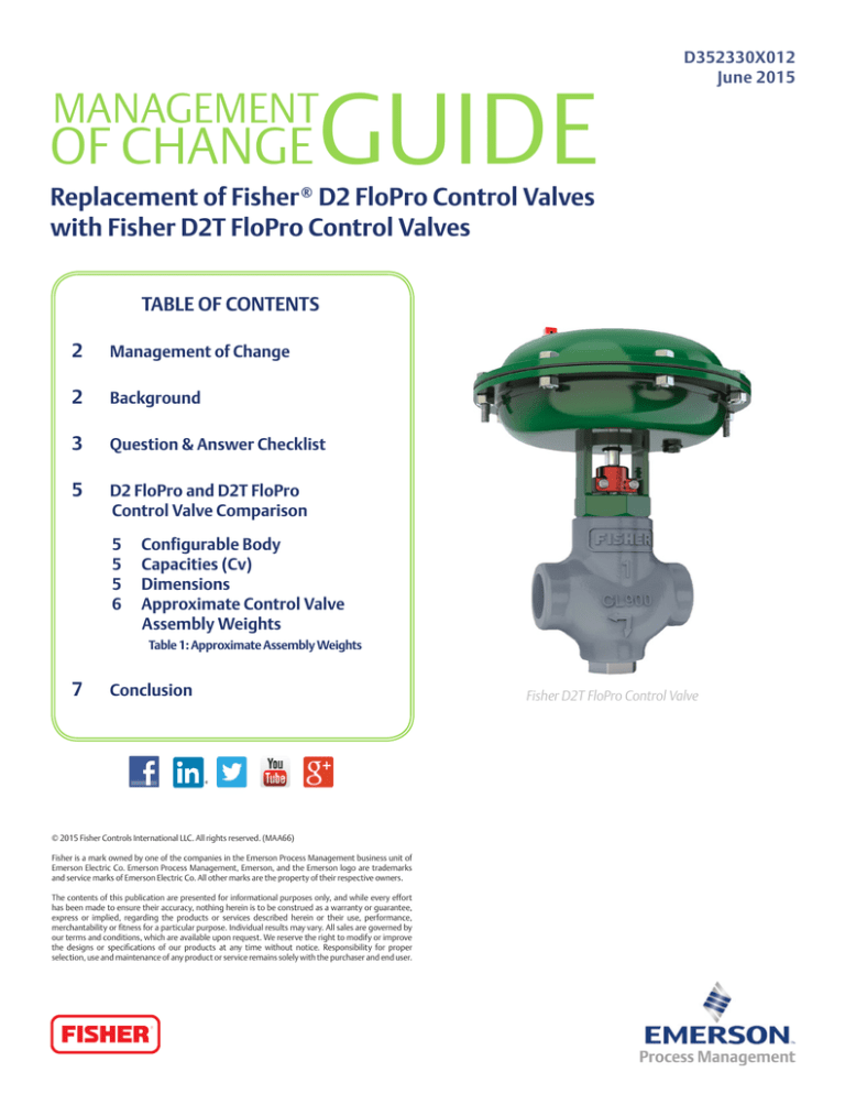 Management of Change - Welcome to Emerson Process