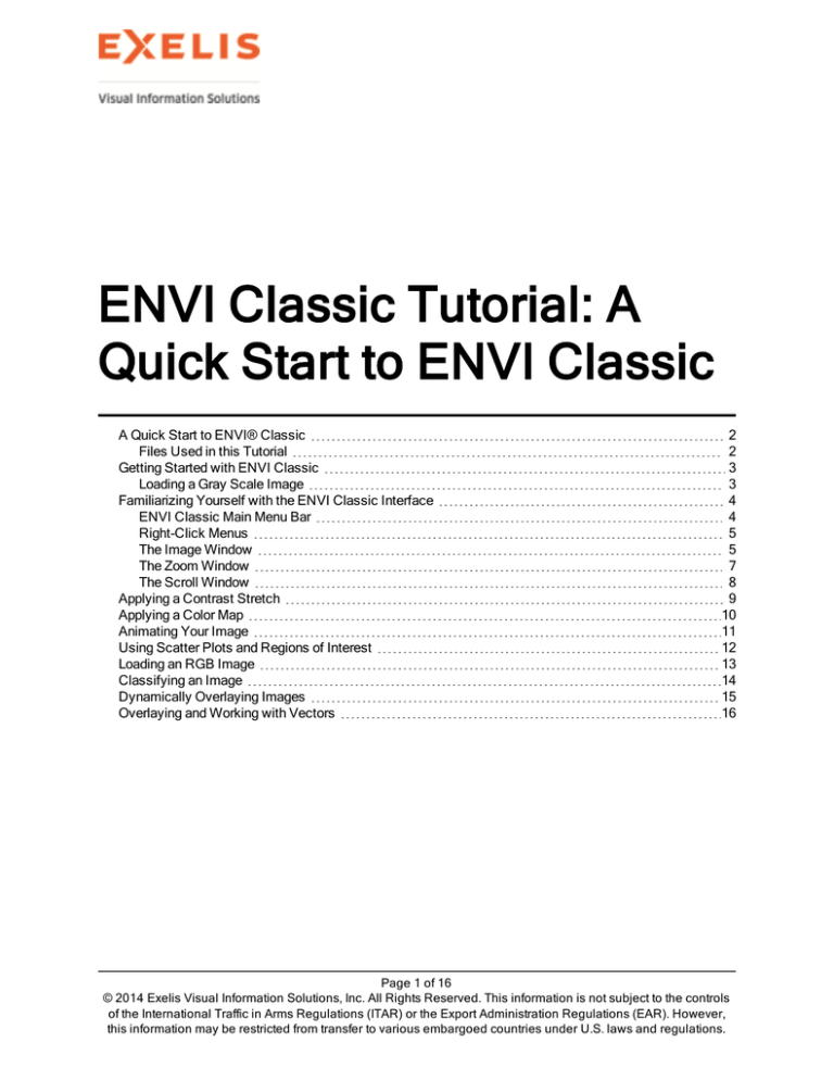 ENVI Classic Tutorial - Harris Geospatial Solutions