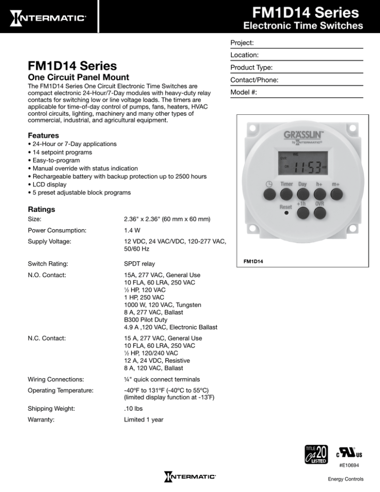 FM1D14 Series