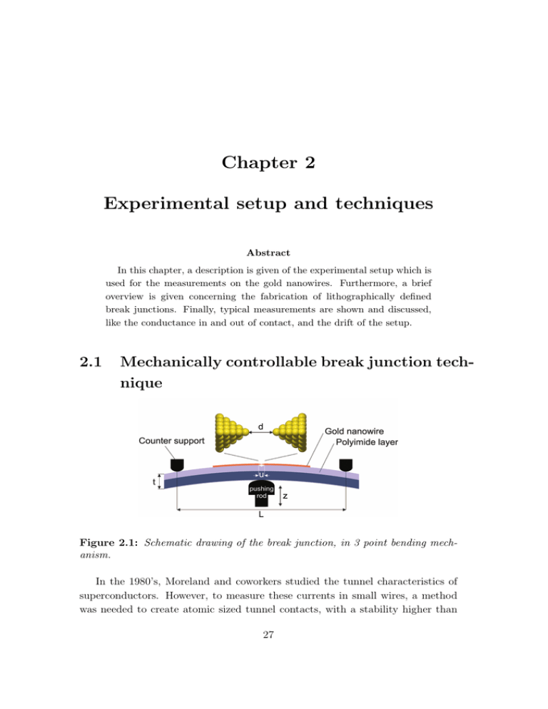 Chapter 2 Experimental setup and techniques