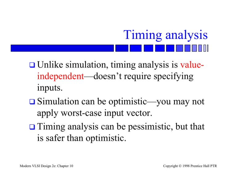 Timing Analysis