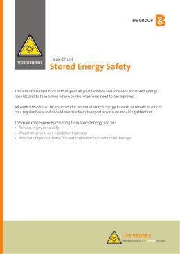 Risk Assessment Sheet