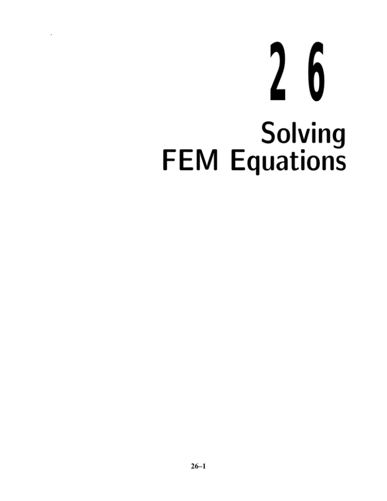 26 Solving FEM Equations