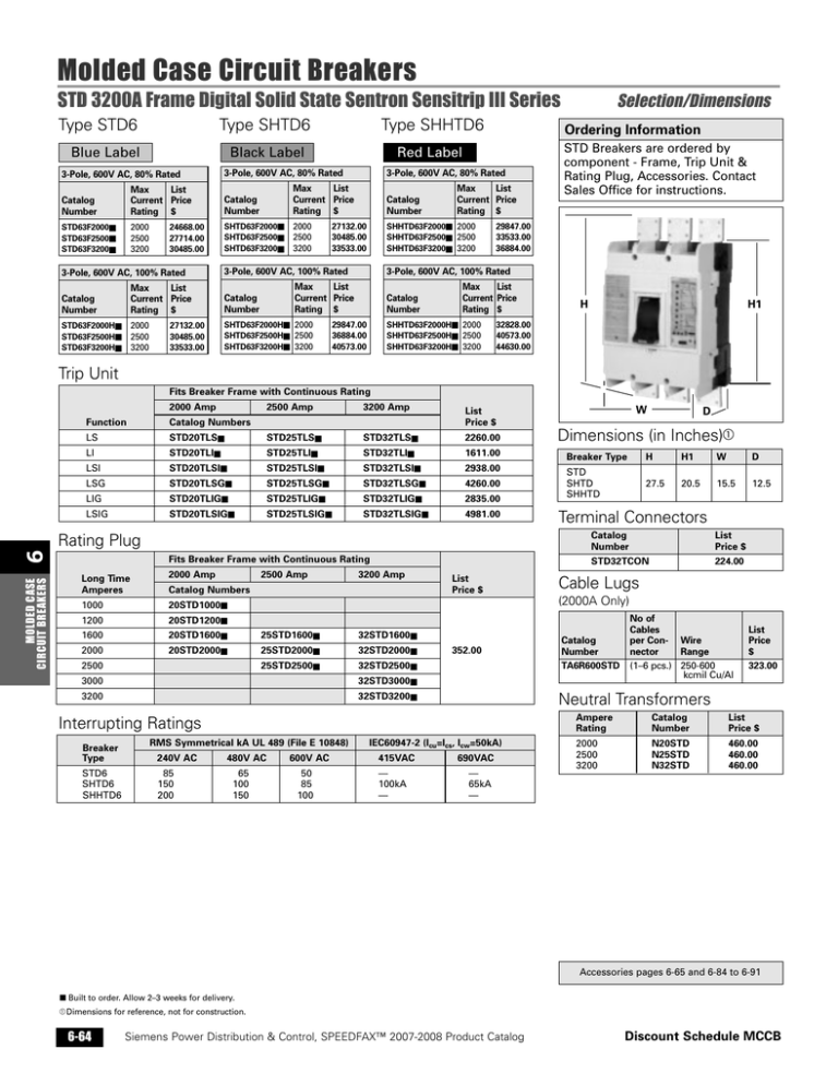 Specification Sheet