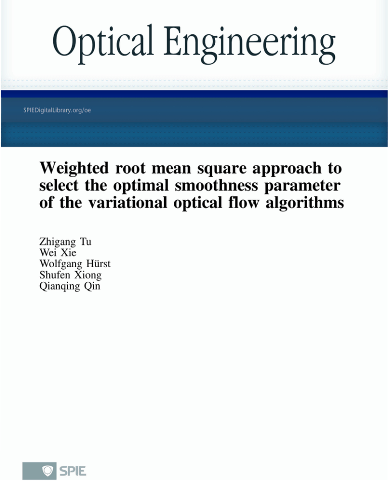 Weighted Root Mean Square Approach To Select The