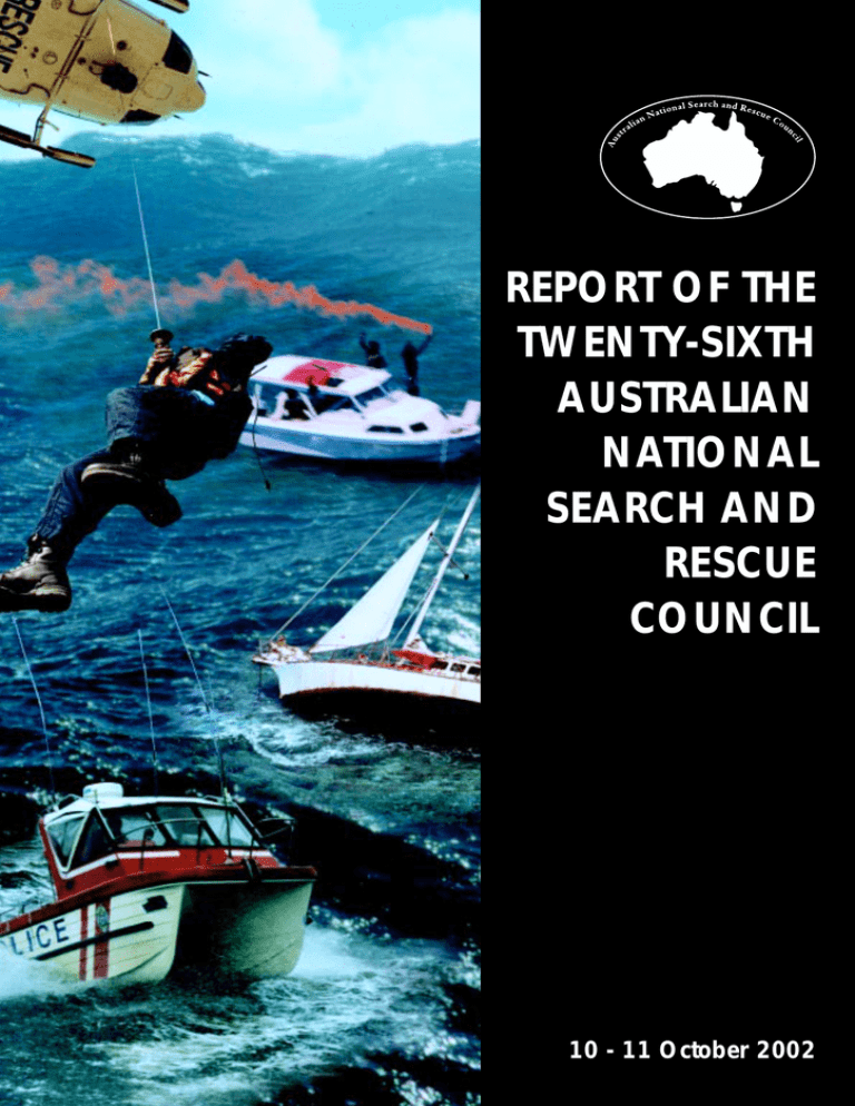 26th meeting report PDF, 1.1 MB - National Search and Rescue