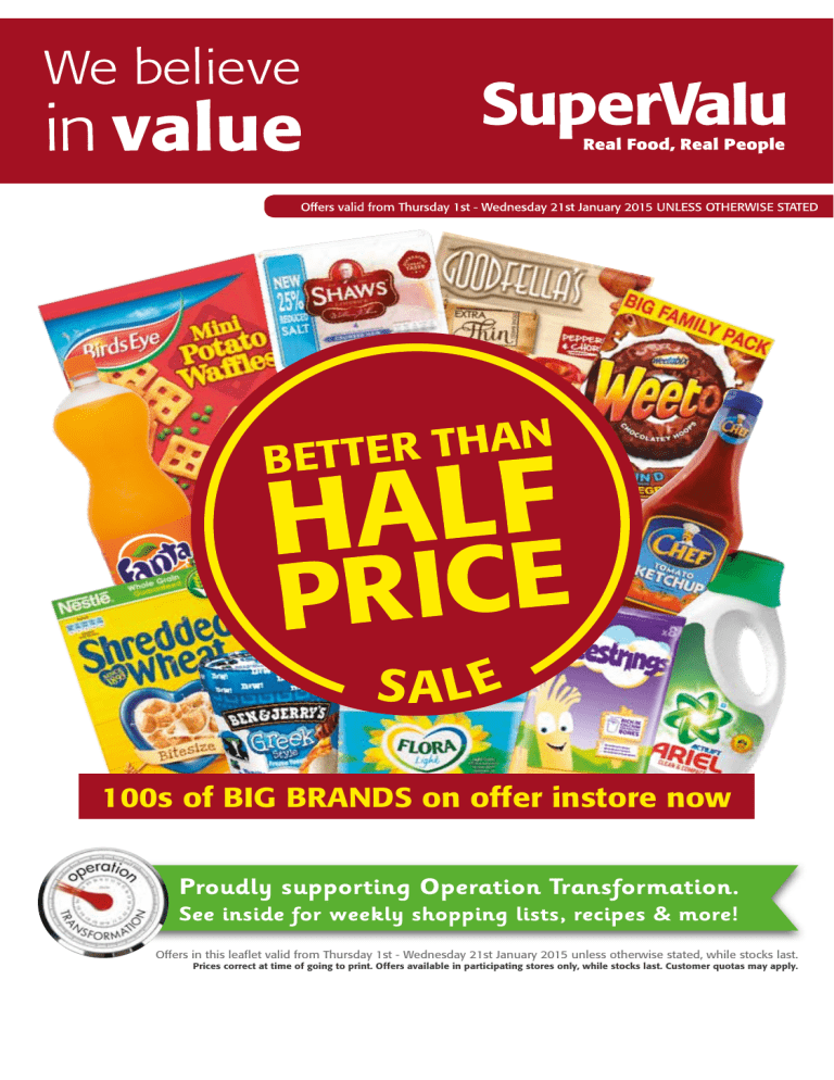 100s Of BIG BRANDS On Offer Instore Now 100s Of BIG BRANDS On Offer Instore Now