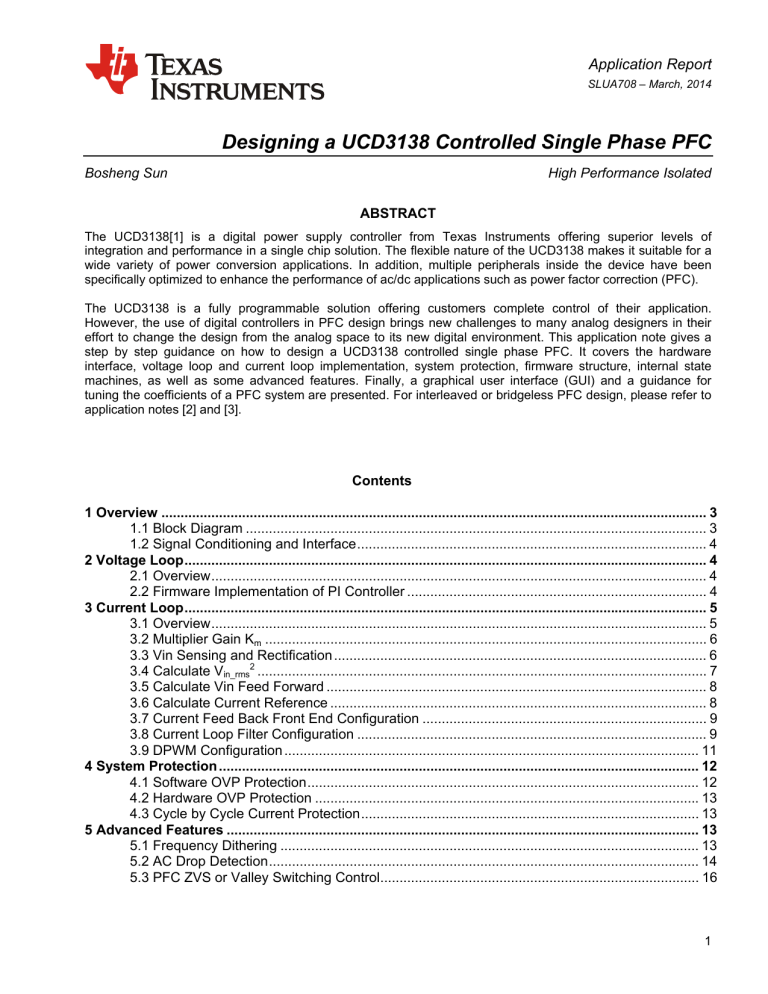 Designing a UCD3138 Controlled Single Phase