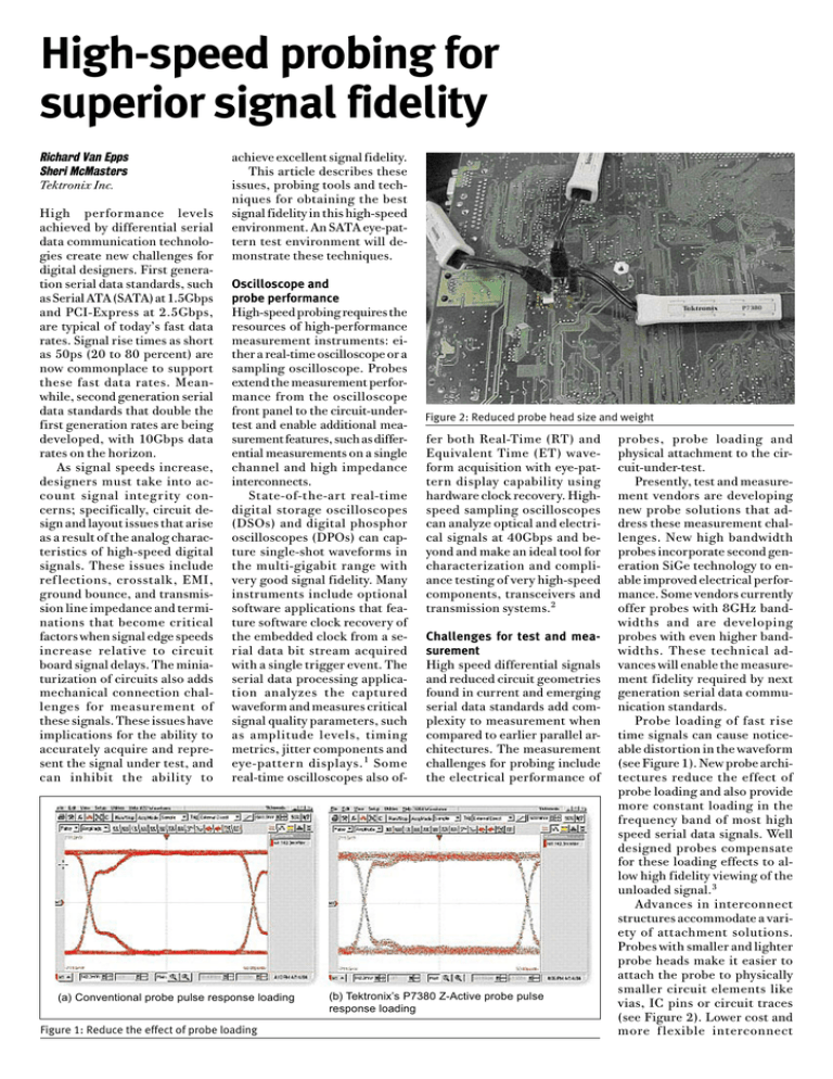 High-speed probing for superior signal fidelity