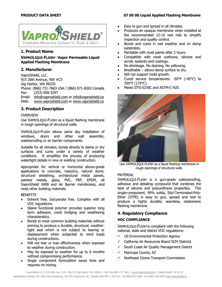 Product Data Sheet