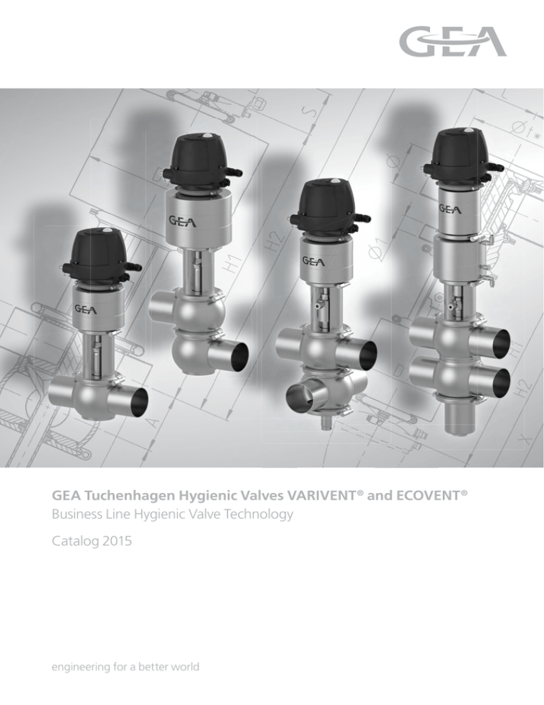 Hygienic Valves VARIVENT ® and ECOVENT ® - Catalog 2015
