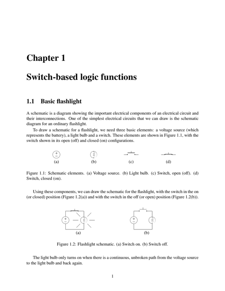 Chapter 1 Switch-based logic functions