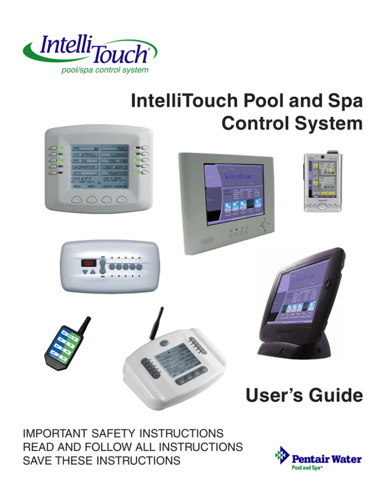 IntelliTouch Pool and Spa Control System
