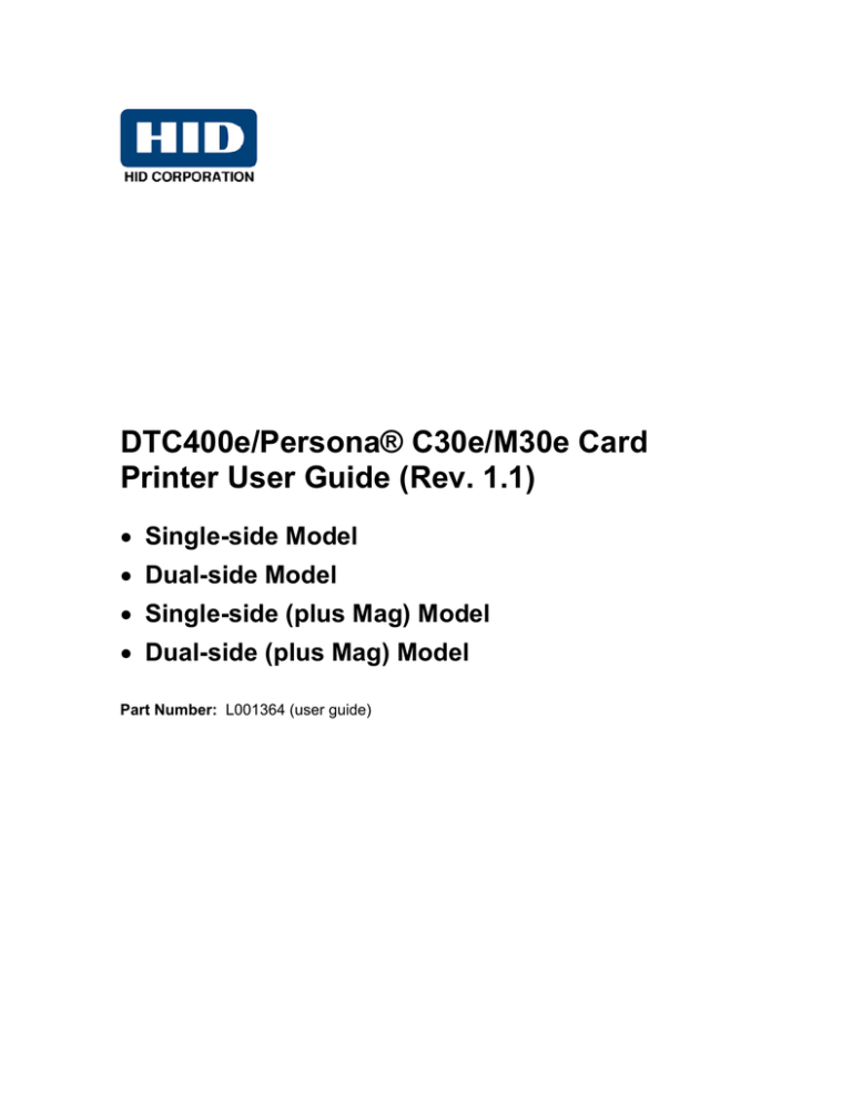 DTC400E/C30E/M30E User Guide