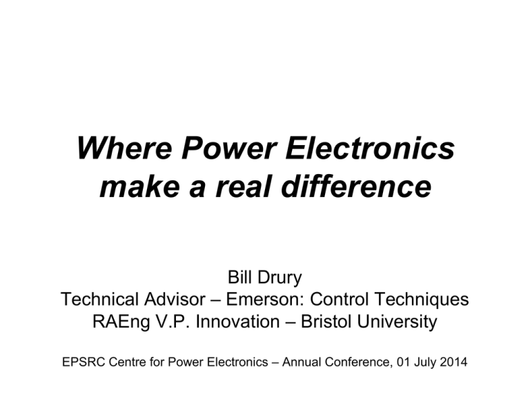 Where Power Electronics Make A Real Difference