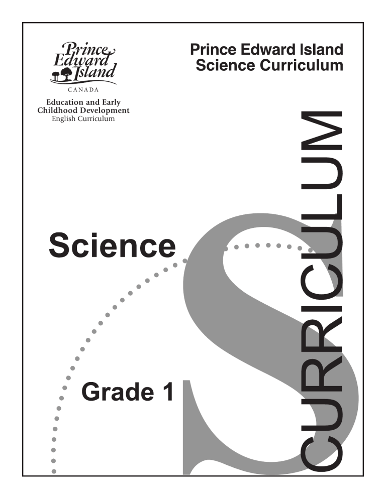 Science Curriculum Grade 1 Science Curriculum Grade 1