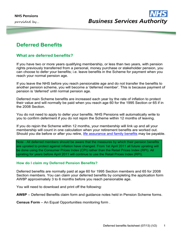 Deferred Benefits