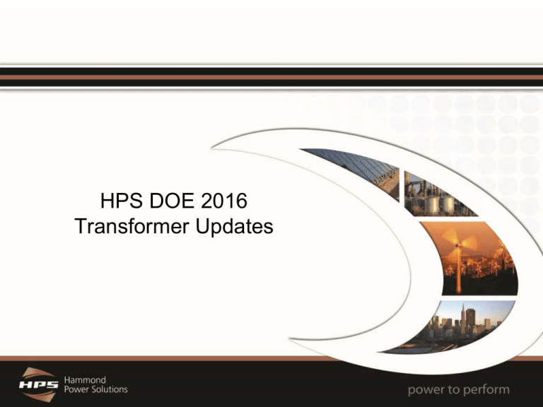 DOE 2016 Transformer Efficiency Regulations