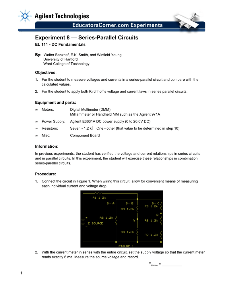 Series And Parallel Circuits Lab Discussion
