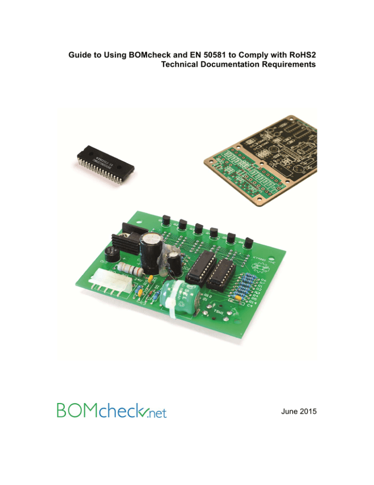 Guide to Using BOMcheck and EN 50581 to