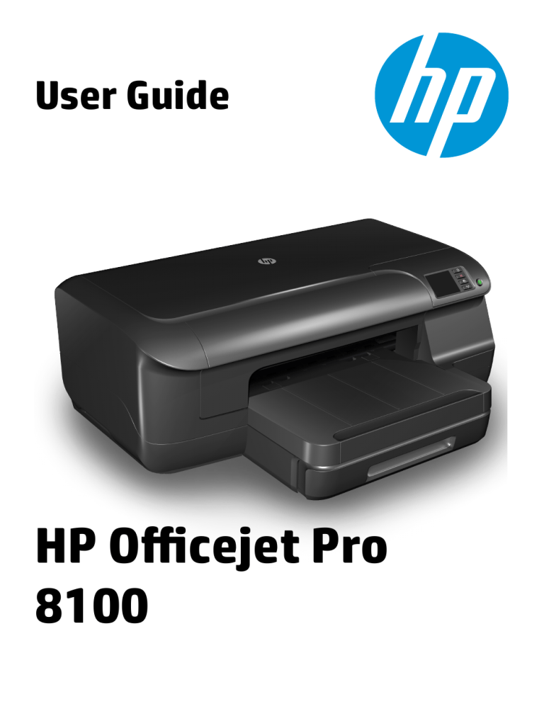 HP Officejet Pro 8100 User Guide