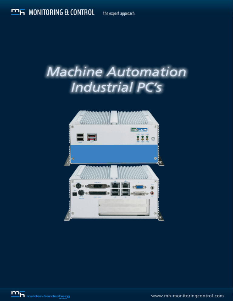 Machine Automation Industrial PC`s