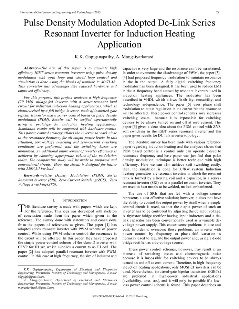 Pulse Density Modulation Adopted Dc