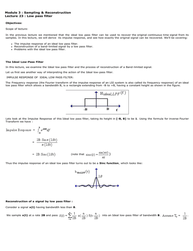 Low Pass Filter