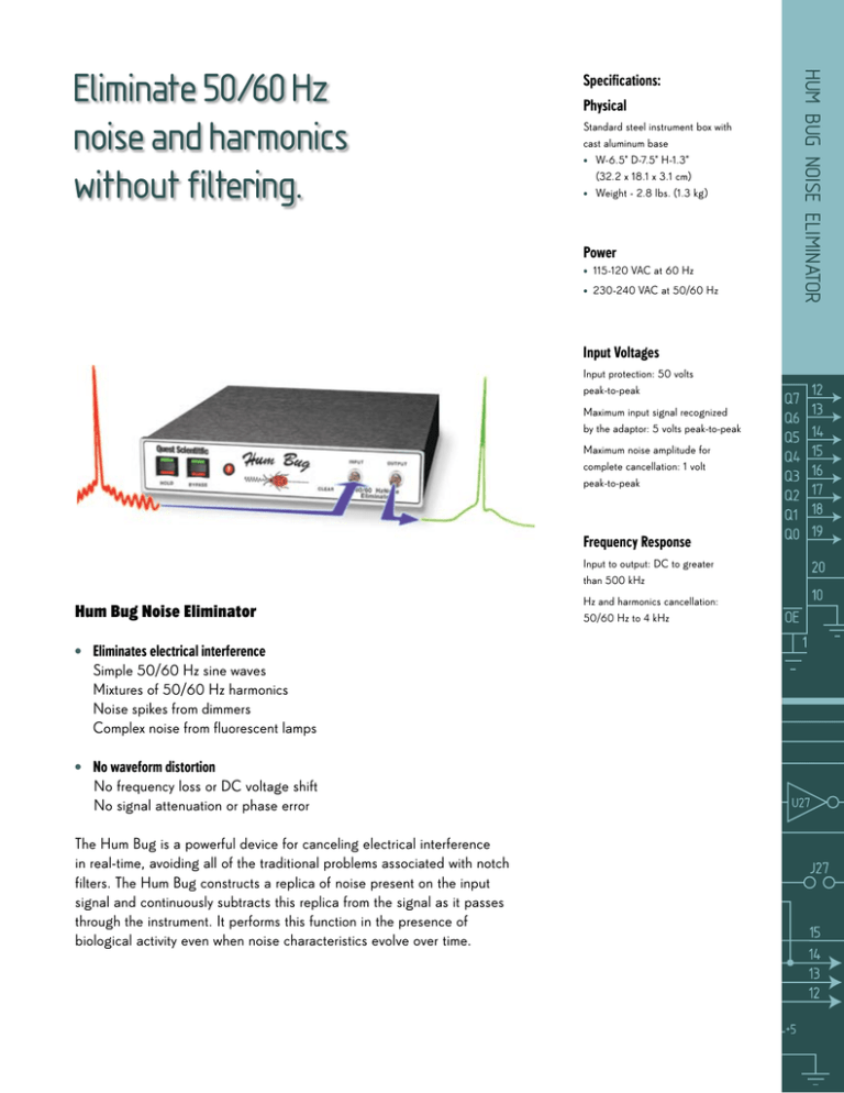 Eliminate 50 60 Hz Noise And Harmonics Without Filtering 