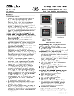 4100ES Fire Control Panels
