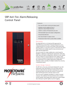 SRP-4x4 Fire Alarm/Releasing Control Panel