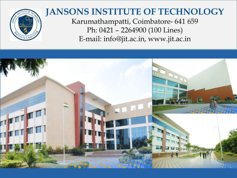 JIT ECE Department Brochure